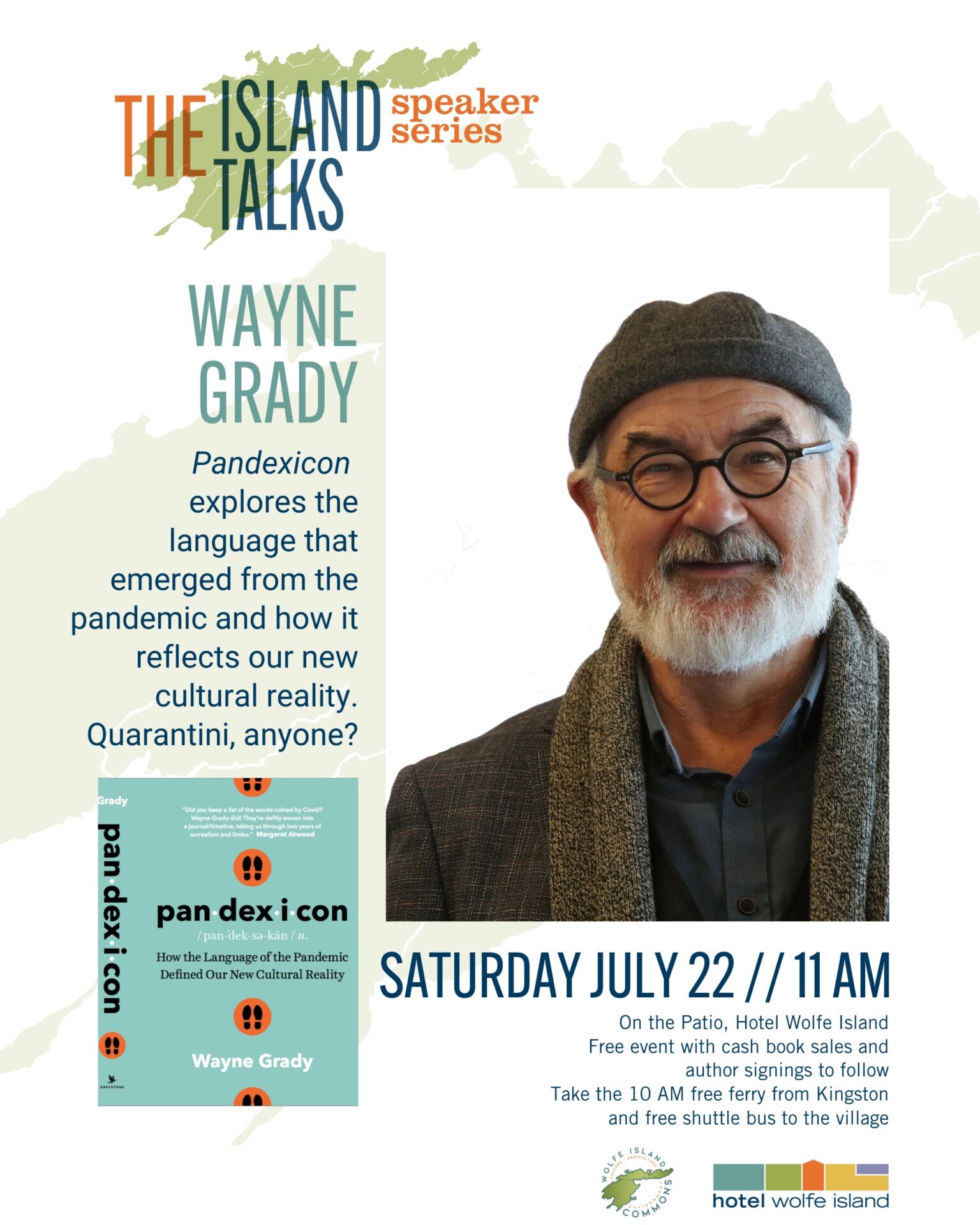 The Island Talks: Author Wayne Grady’s Pandexicon - Hotel Wolfe Island